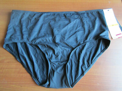 NWT $38 Coco Reef Plus Sized High-Waist Swim Brief Bottom - Black 3X | eBay