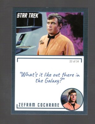 2020 STAR TREK TOS ARCHIVE & INSCRIPTION ZEFRAM COCHRANE #46 VARIATION ...