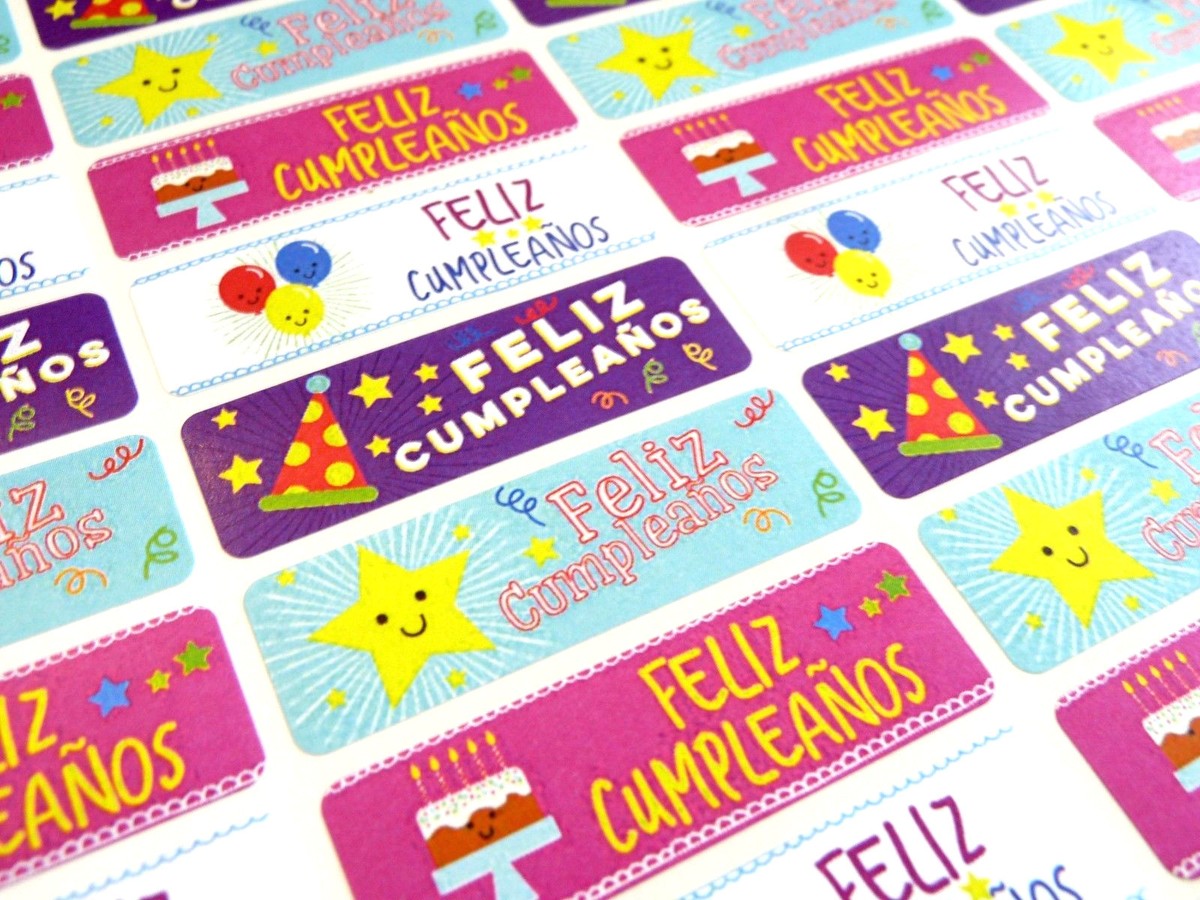 Etiqueta Imprimible De Feliz Cumpleaños