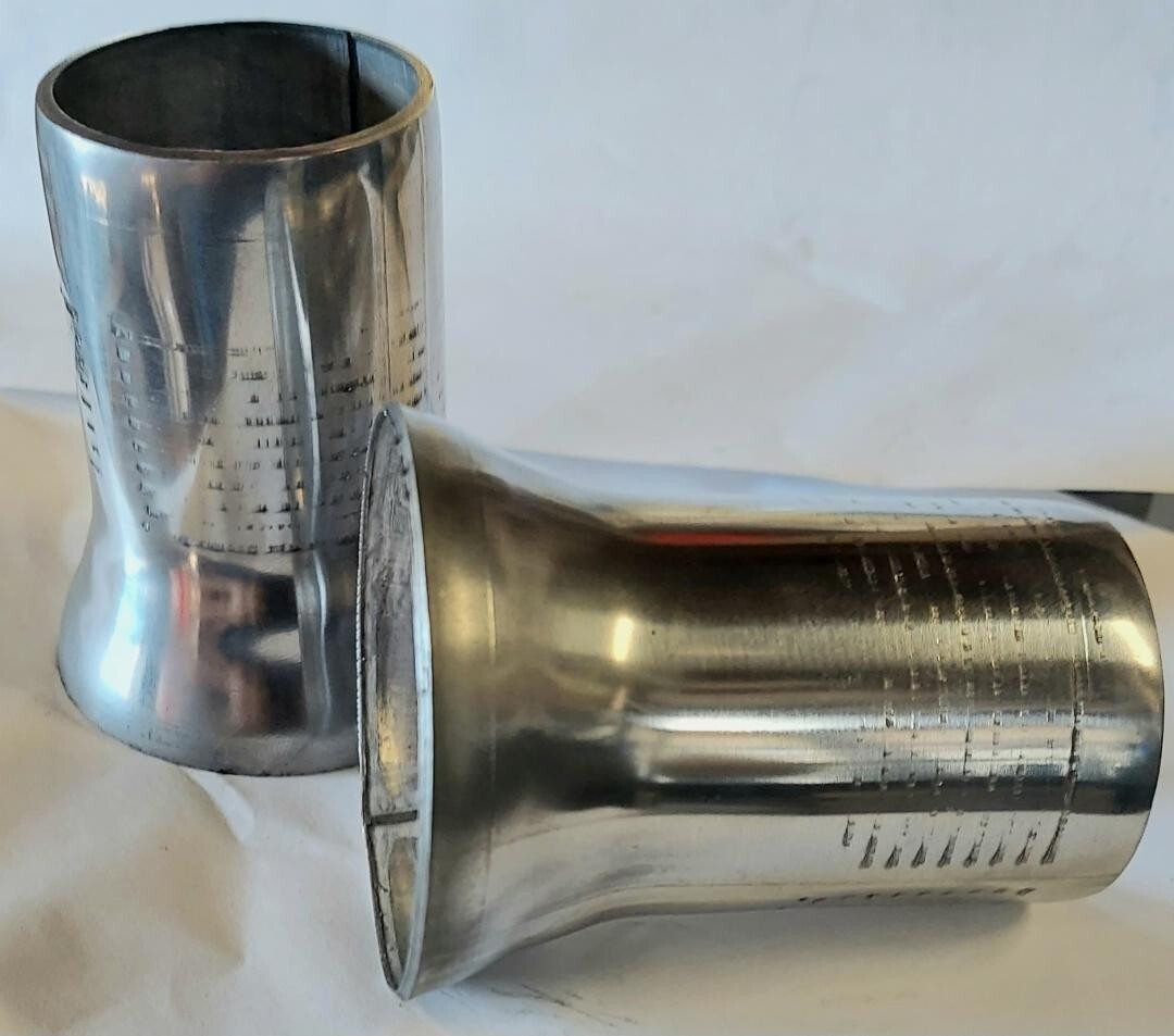 2 3/4” Inch OD Socket to 2" OD Exhaust flare for Ball Collector Flange ...