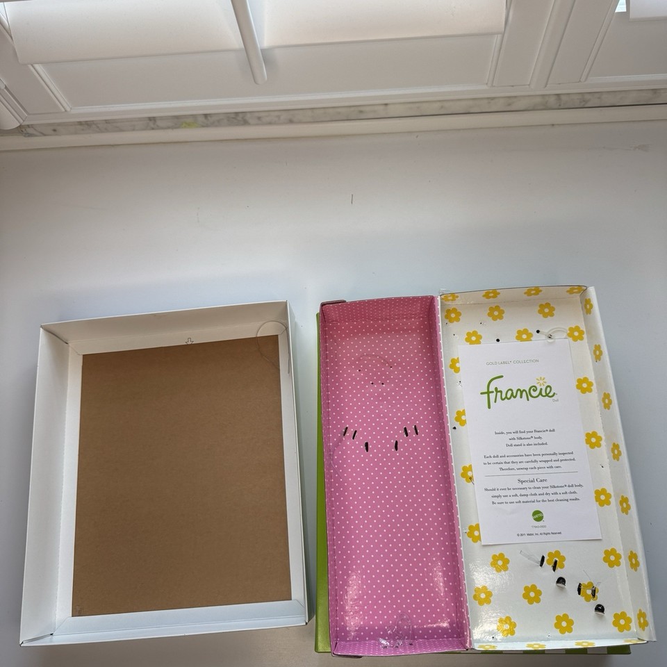 Mattel Empty Box Francie Nighty Brights Doll Gold Label Storage ...