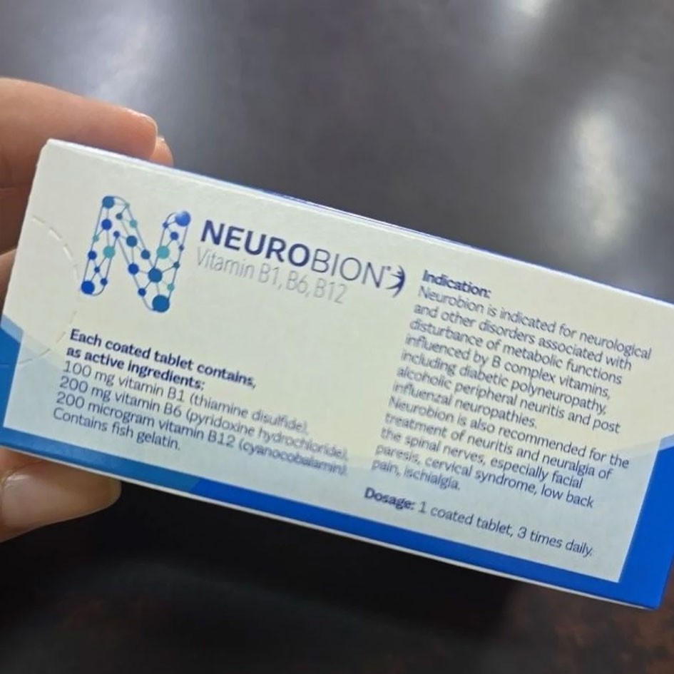 1x Neurobion 60 Tablets Vitamin B1 B6 B12 for Nerve, Numbness ...