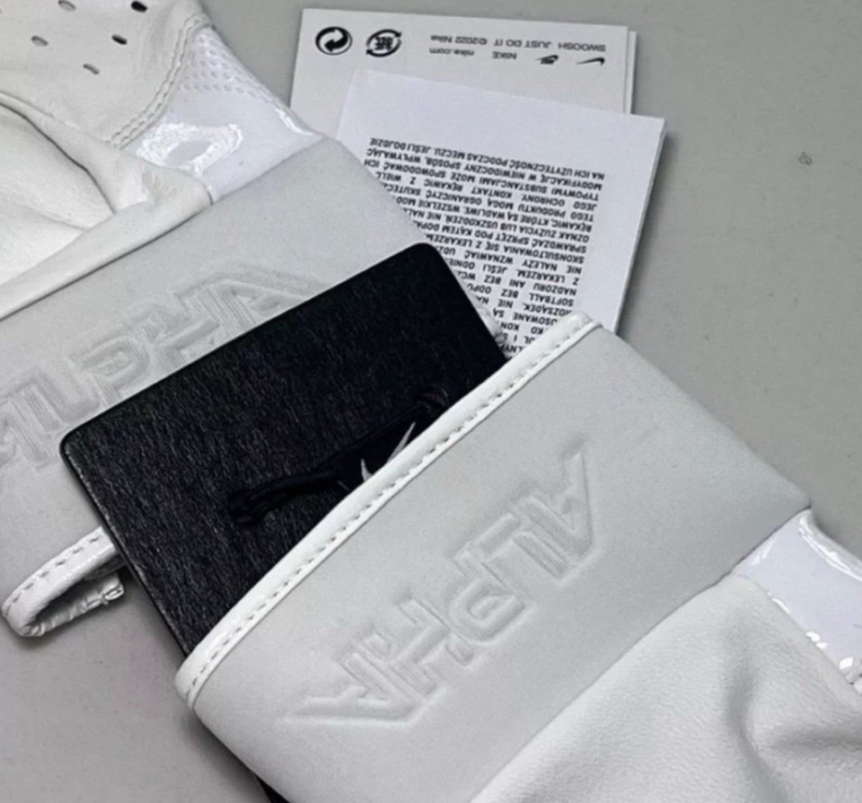 Nike Alpha Elite Baseball Batting Gloves Adult White FD7816-132 Men's ...