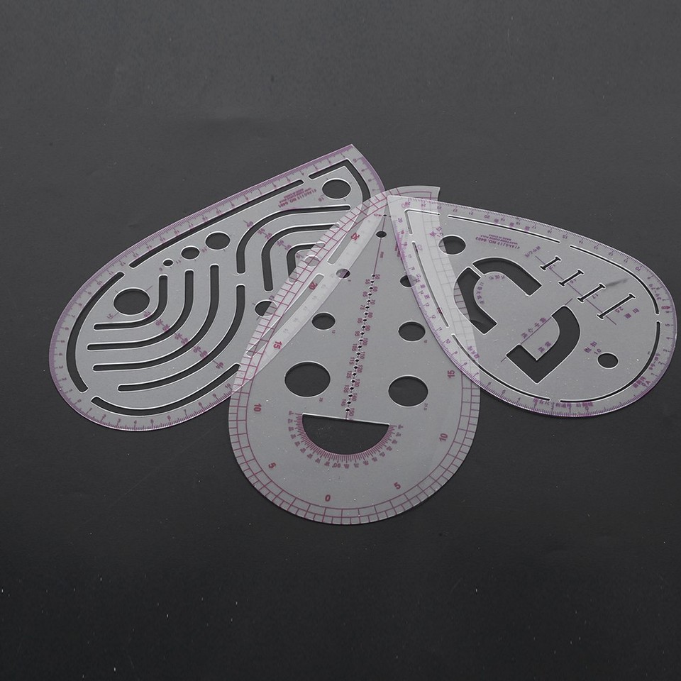 9Pcs/Set Sewing Ruler Set Multifunctional Curve Stick Tailor Measuring ...