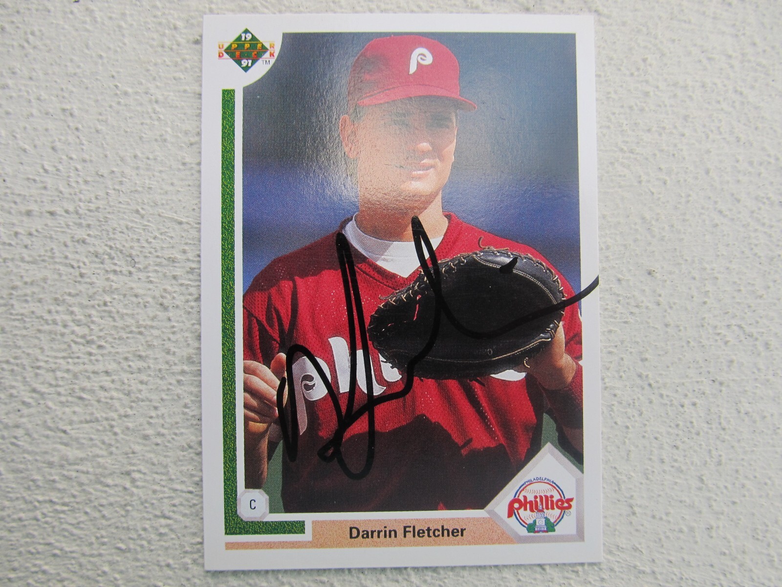 Phillies Darrin Fletcher Signed Autographed 1991 Upper Deck Mint | eBay