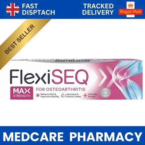 FlexiSEQ Max Strength | Osteoarthritis Gel | Relieves Pain | 30g | UK ...