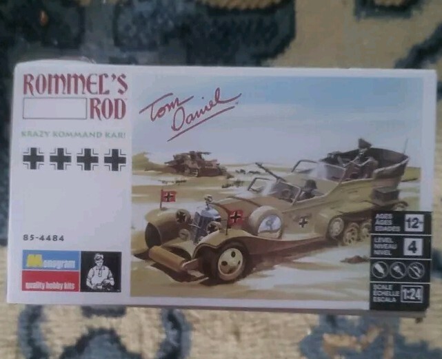 MONOGRAM TOM DANIEL ROMMEL'S ROD MODEL KIT 1/24 SCALE New Beat Up Box ...