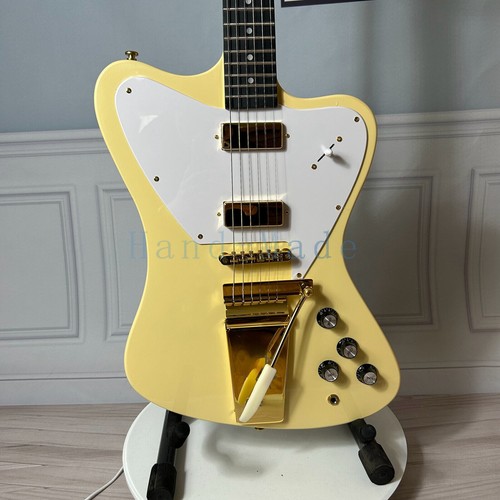 Custom Cream Color Handmade Firebird Non-Reverse Electric Guitar ...