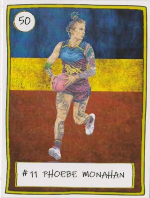 Australian Womens Football ART Common Cards Of PHOEBE MONAHAN (Series 2 ...