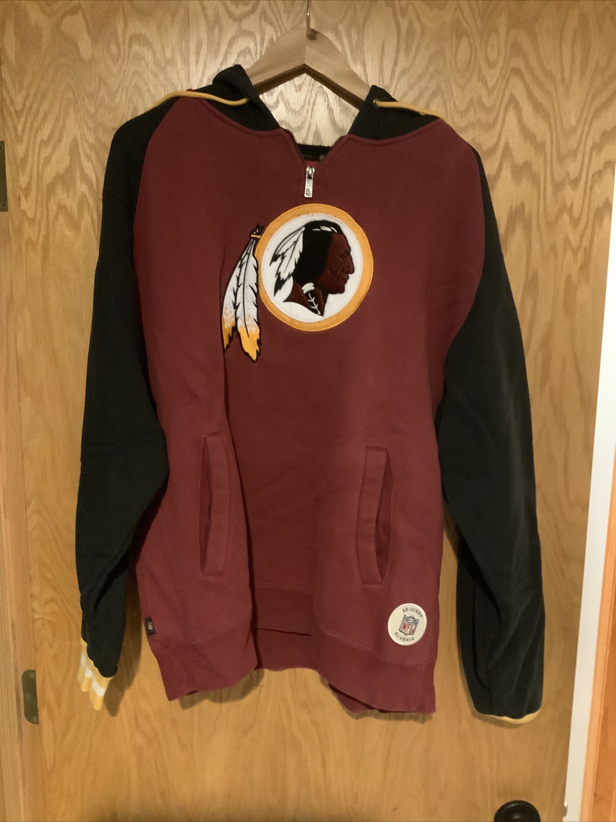 VINTAGE WASHINGTON REDSKINS HOODED SWEATSHIRT NFL FOOTBALL | eBay
