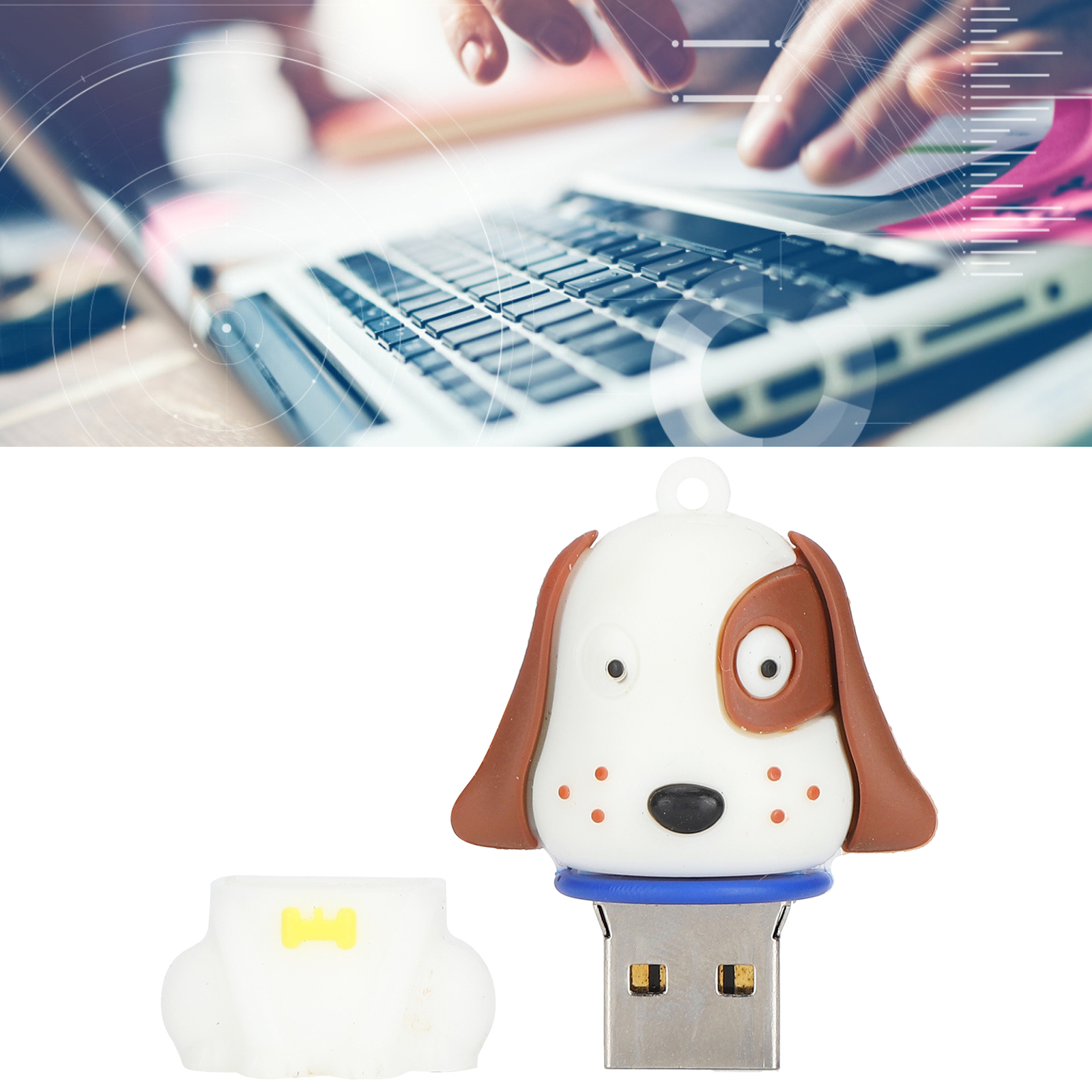 USB Flash Drive Cute Cartoon Black White Dots Face Dog Shape Storage Memory DOB | eBay