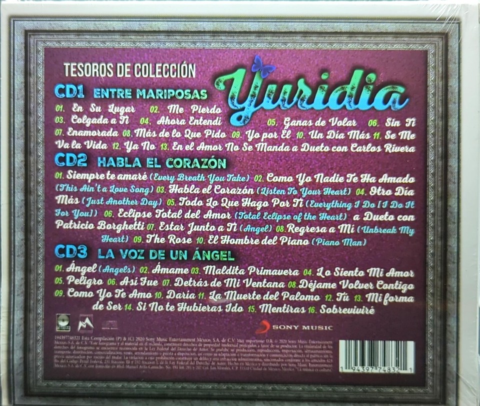 Yuridia– Tesoros De Colección (2020, 3 CD) | eBay