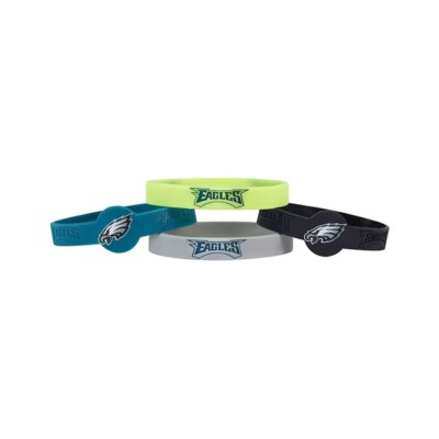 Philadelphia Eagles Logo Pack Of 4 Silicone Bracelets Wristbands | eBay
