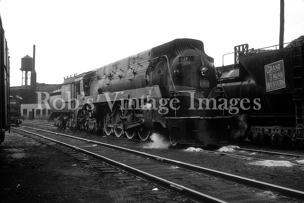 Grand Trunk Western Photo Railroad art Deco Locomotive 6407 4-8-4 GTW ...