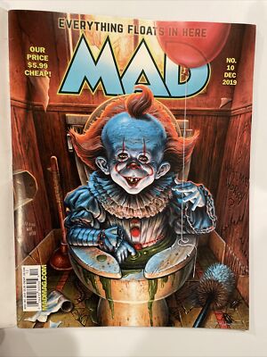 Mad Magazine no. 10 Dec 2019 Pennywise everything floats in here | eBay
