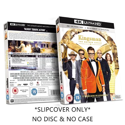 Kingsman The Golden Circle Bluray 4k Ultra Slip Cover Only Custom (NO ...