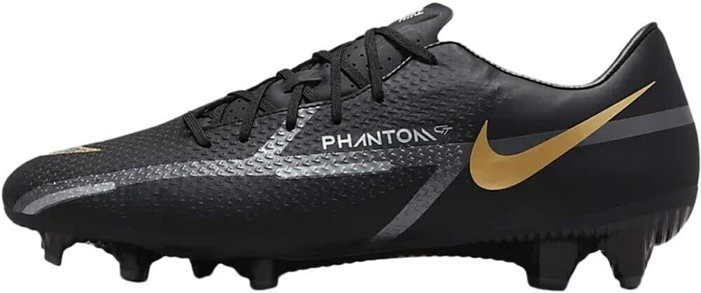 Nike Phantom GT2 Academy DF FG/MG Soccer Cleats Black Gold Nike Phantom GT2 Academy DF FG/MG Soccer Cleats Black Gold