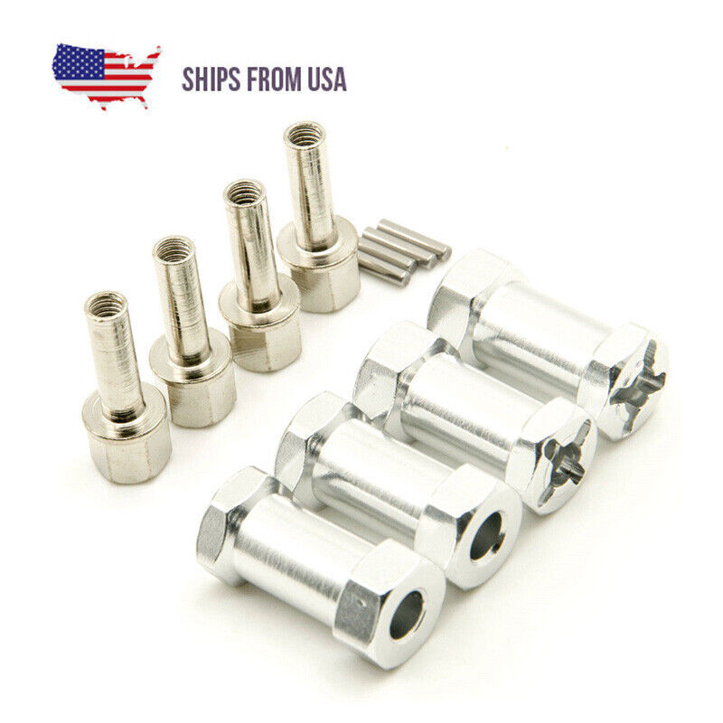 20/25mm Extension Hex Hub Drive Adapters Set for RC 1/10 Axial SCX10 ...