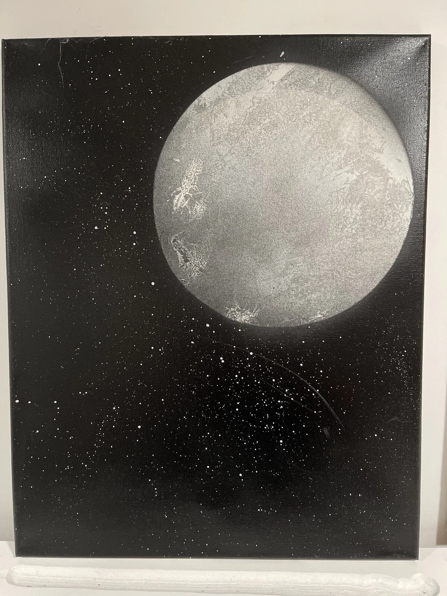 Spray Paint Art Moon