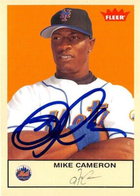 Mike Cameron autographed baseball card (Mets with SD Padres) 2005 Fleer ...