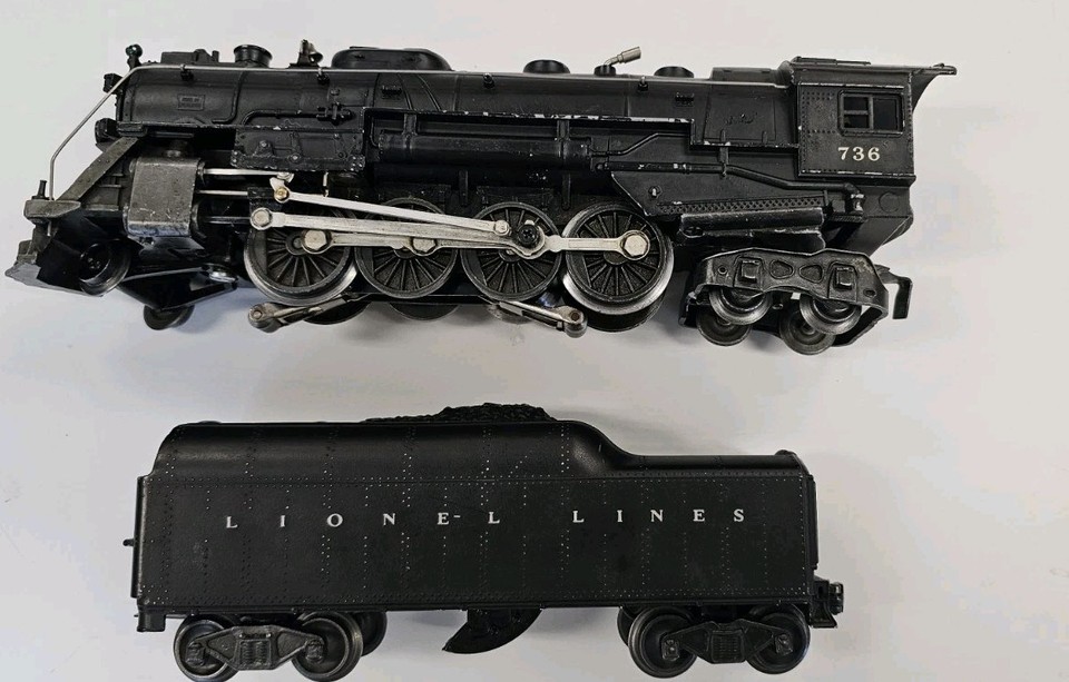 POSTWAR O LIONEL 736 BERKSHIRE STEAM LOCO & LIONEL LINES TENDER STRONG ...