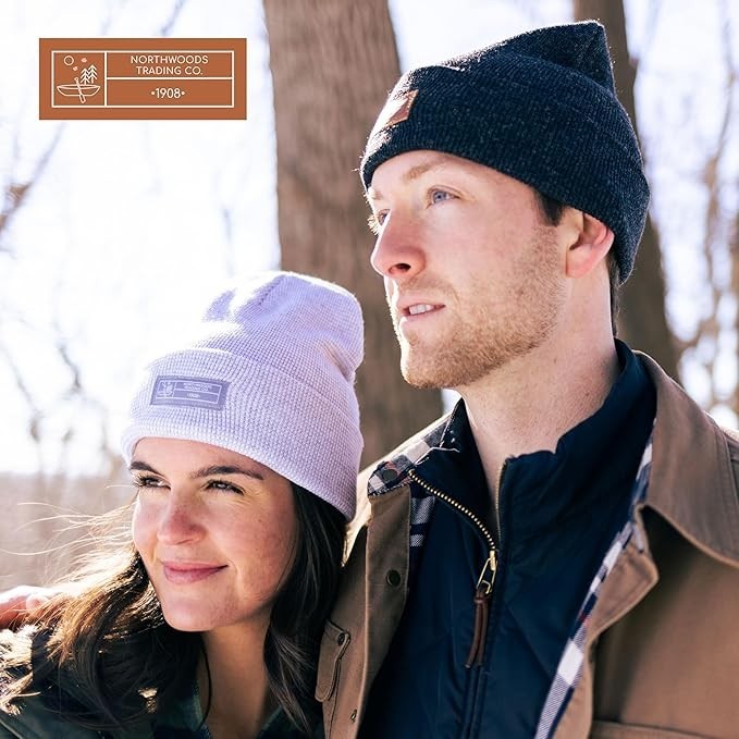 Minnesota Knitting HAT 6040 MERINO R WOOL BLEND CUFFED COFFEE | eBay UK