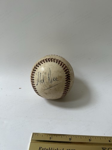 Hal Rice Hand Signed Baseball 1950’s Cardinals | eBay