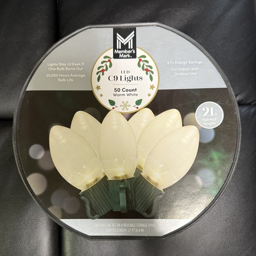 Members Mark Led C9 Lights 50 Count Warm White New | eBay
