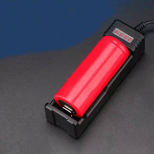 1PC USB Smart Single Slot Charger 26650 18650 Lithium Battery Charging ...