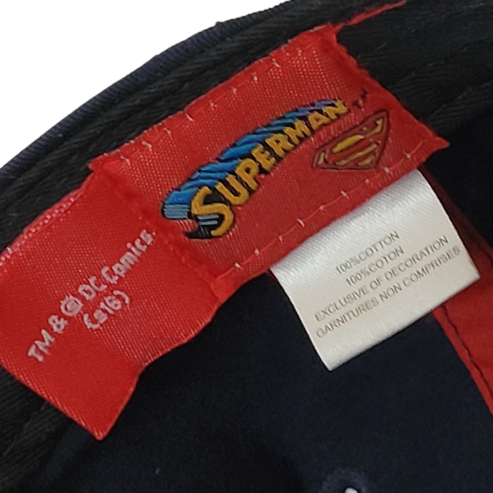 DC Comics Men's Superman Baseball Cap Hat Metal Logo … - Gem