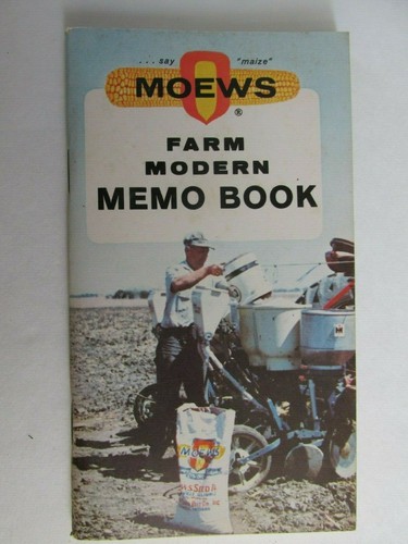 XX126 Moews 1966 Seed Corn Pocket notebook Note Book unused | eBay