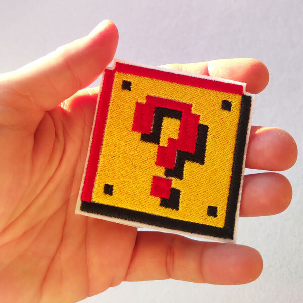 Nintendo Patch Super Mario Characters Embroidered 8Bit Iron-On 2.35" | eBay