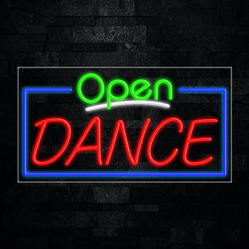 Dance LED Neon Sign 33"L x 18"H #35680 | eBay