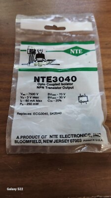 NTE3040 OPTOCOUPLER ISOLATION NPN TRANSISTOR OUTPUT | eBay