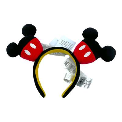 Plush Mickey Mouse Icon Disney Ear Headband | eBay