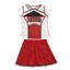 Ladies Glee Cheerleader School Girl Fancy Dress Uniform Party Costume ...