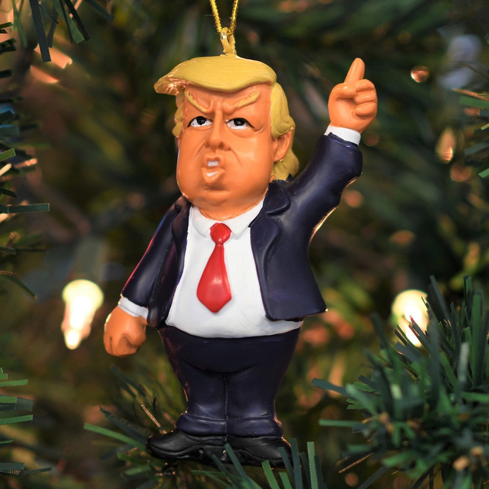 Tree Buddees Donald Trump Funny Christmas Ornament President America ...