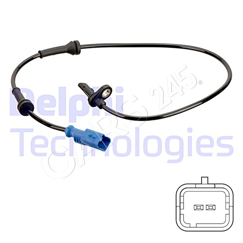 DELPHI ABS Speed Sensor For CITROEN C3 III PEUGEOT 2008 208 12-19 ...