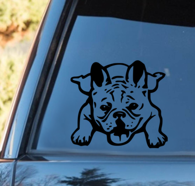 French Bulldog Vinyl Decal/Sticker FRENCHIE Car Window Decal Puppy | eBay