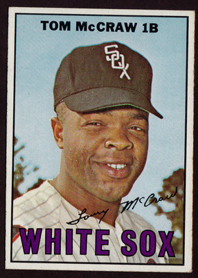 1967 TOPPS BASEBALL CARD #29 TOM McCRAW CHICAGO WHITE SOX EX | eBay