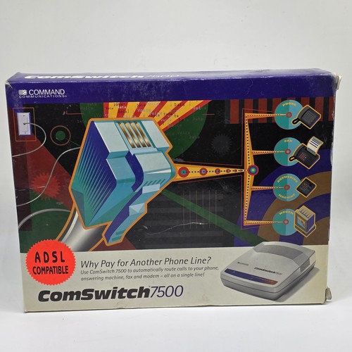 Command ComSwitch 7500 4-Port Phone/Fax Modem/Ans Machine Line Sharing ...