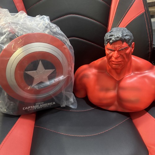 Captain America Brave New World Red Hulk Popcorn Bucket And Shield ...