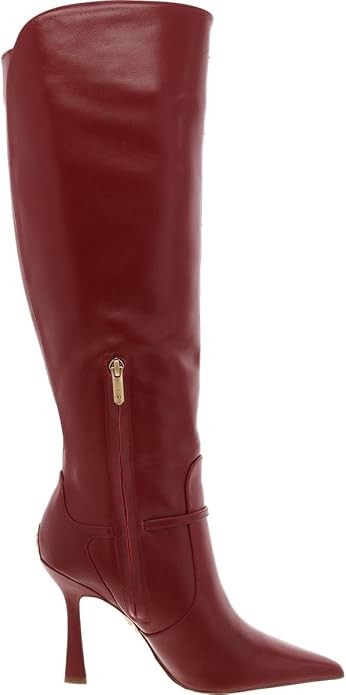 Sam Edelman Elia Cabernet Red Pointed Toe Stiletto Heeled Over The Knee ...