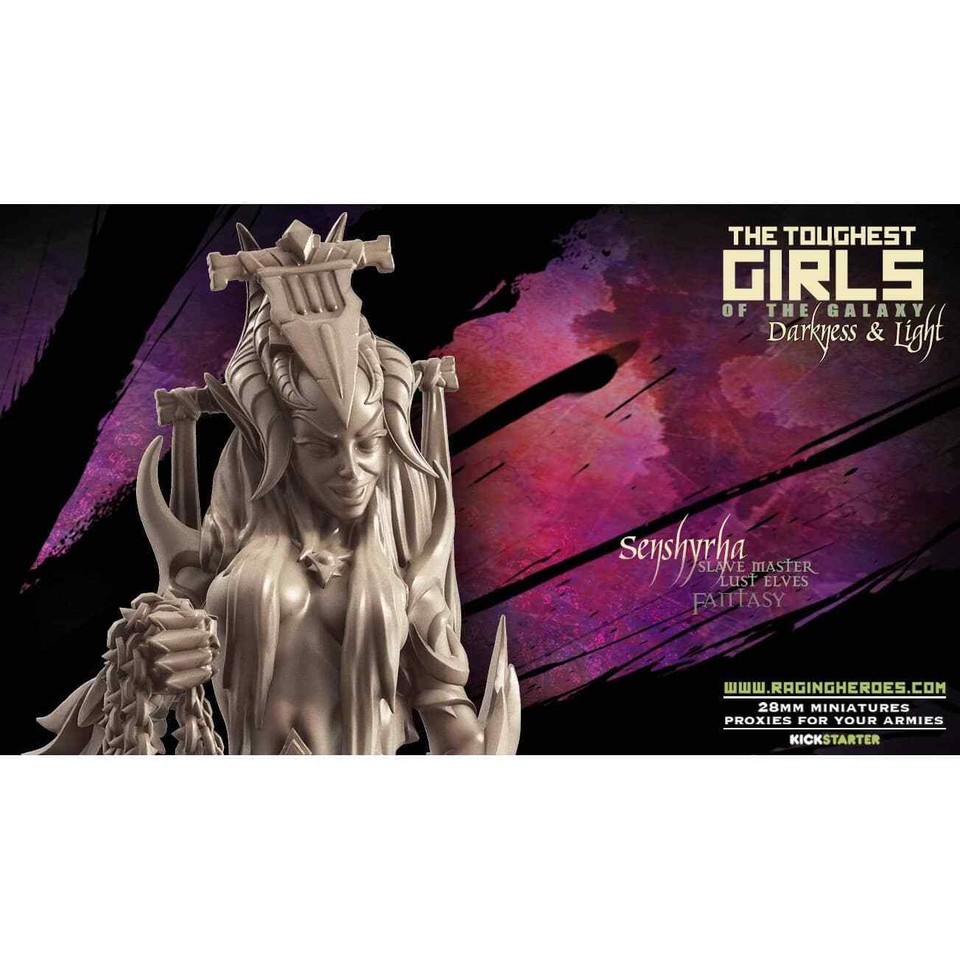 SENSHYRHA, SLAVE MASTER-Raging Heroes-Drukhari Dark Eldar Beastmaster ...