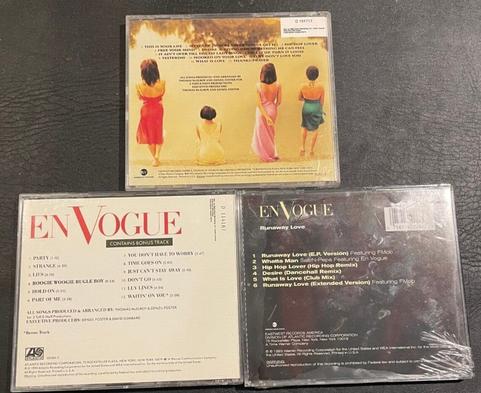 (3) CD LOT EN VOGUE --FUNKY DIVAS-BORN TO SING-RUNAWAY LOVE (NEW/SEALED ...