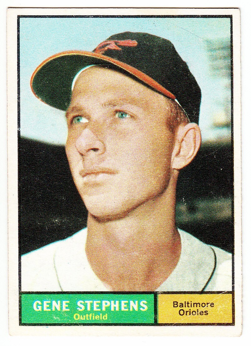 1961 TOPPS #102 GENE STEPHENS Baltimore Orioles Baseball Card | eBay