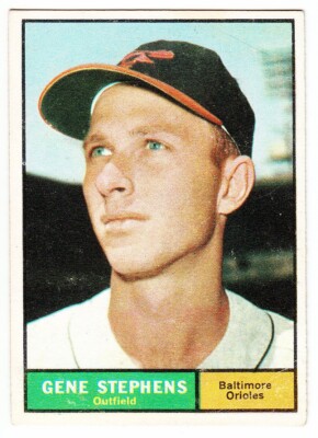 1961 TOPPS #102 GENE STEPHENS Baltimore Orioles Baseball Card | eBay