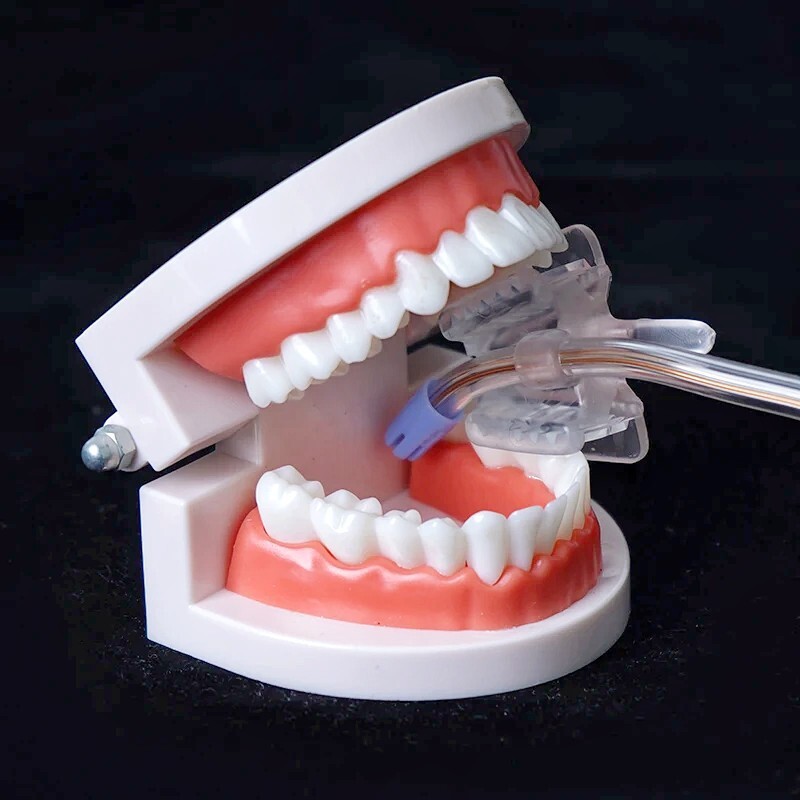 Dental Bite Block Dental Silicone Bite Block With Saliva Ejector Hole ...