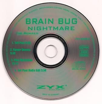 BRAINBUG Nightmare (The Remixes) CD Maxi-Single 1997 VG+ Trance Brain ...
