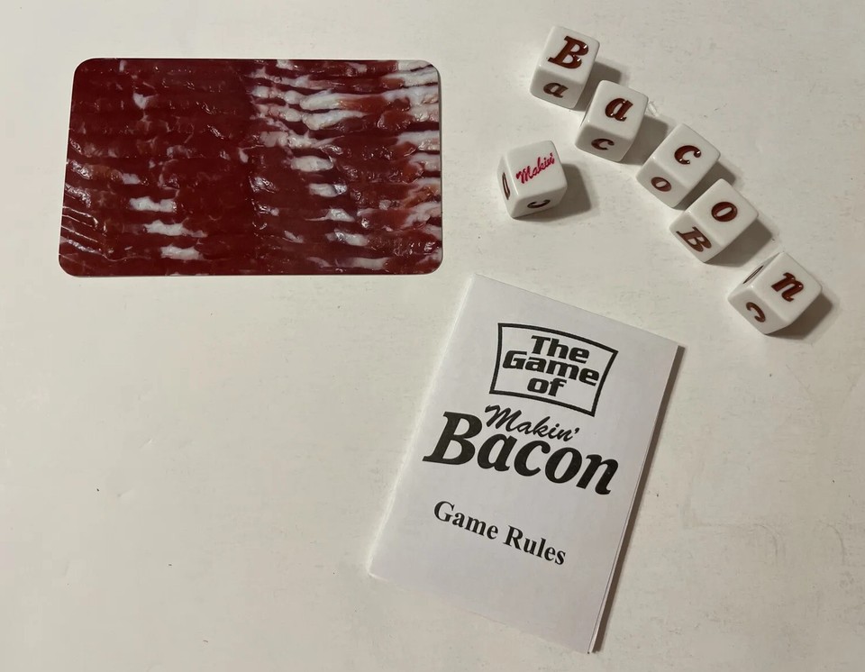 The Game of Makin' Bacon - Dice Game by TDC Games - Complete! Ages 8 ...